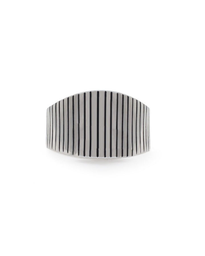 Chloe Ring, Silver | White – Ceramic by AVA